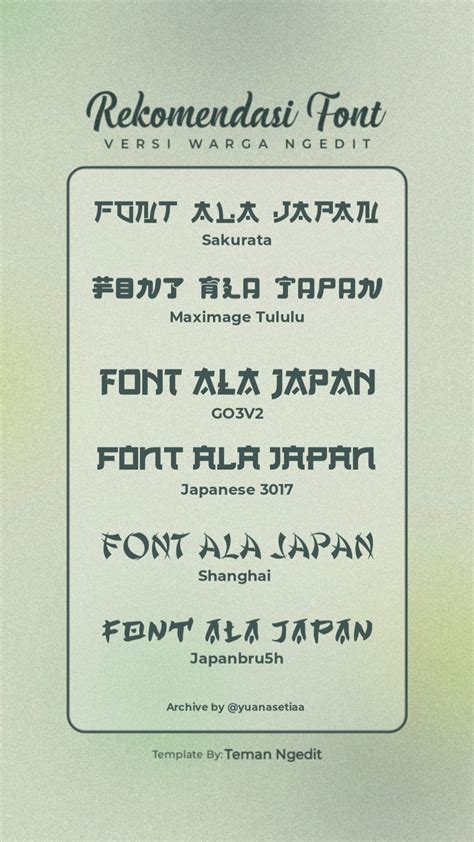Rekomendasi Font Artofit Rekomendasi Font Artofit