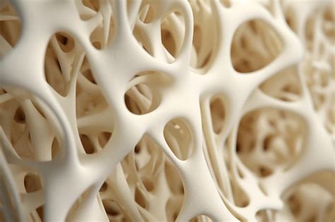 macro view of bone structure premium ai generated image