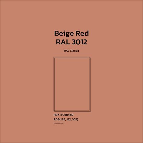 Ral 3012 Beige Red Complementary Or Opposite Color Name And Code