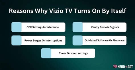 Vizio Tv Turns On By Itself Reasons Fixings Nerd Plus Art