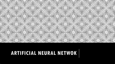 7 1 Artificial Neural Network Dan Multilayer Perceptron Pptx