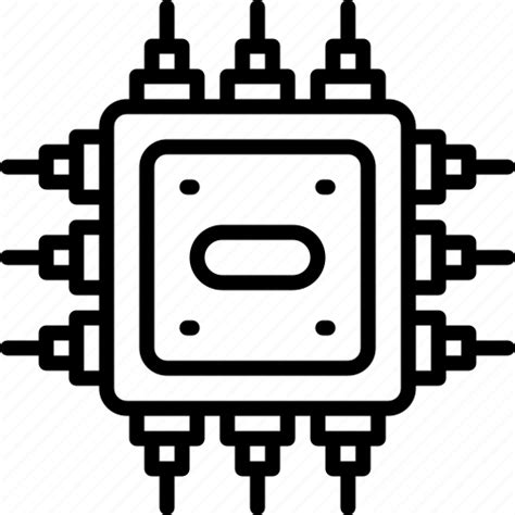 Cpu Core Chip Processor Hardware Icon Download On Iconfinder