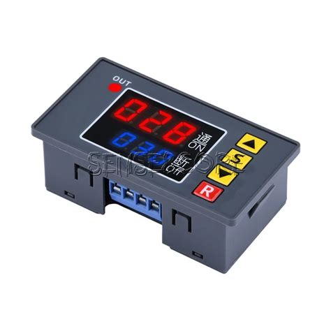 AC V V DC V V Digital Dual Display Cycle Timing Delay Relay Module EUR