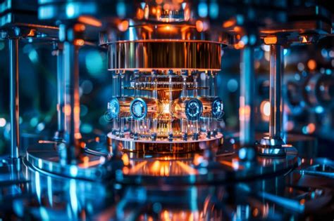 Quantum Computing Processor in Advanced Laboratory Setting Stock Illustration - Illustration of ...