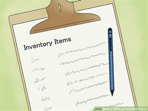 How To Write An Inventory Report Steps With Pictures