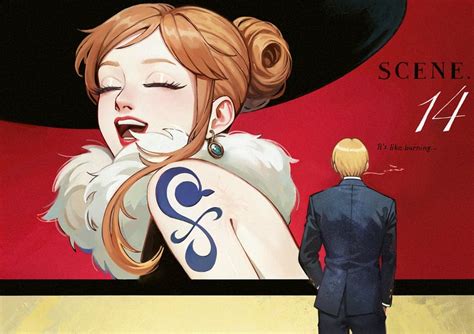 Nami And Sanji One Piece And More Drawn By Adelheid Moschiola