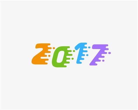 Abstract Liquid Shapes Design With Number 2023 Vector Image