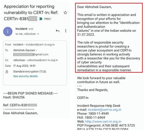 Abhishek G On Linkedin Cybersecurity Vulnerabilityidentification Certrecognition