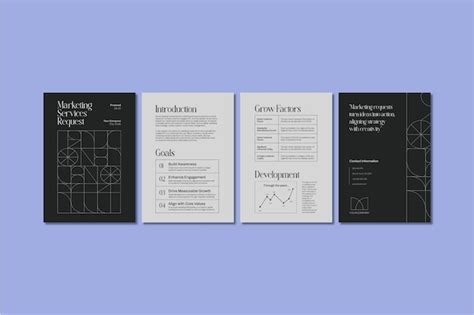 free vector services request proposal template design