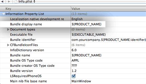 Change Product Name Macro In IOS XCode Project Stack Overflow