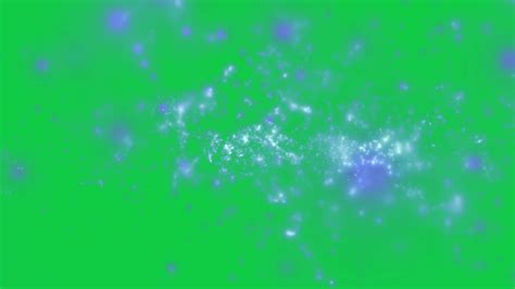 blue glowing energy particle effect animation isolated on green screen