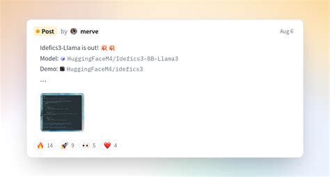 Merve On Hugging Face Idefics3 Llama Is Out Model