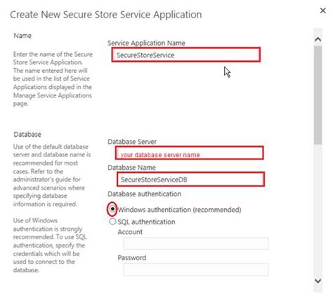 how to configure secure store service application in sharepoint