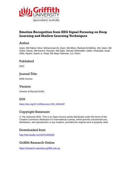 Pdf Emotion Recognition From Eeg Signal Focusing On Deep Dokumentips