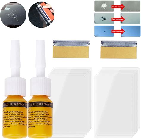 Windscreen Chip Repair Kit Car Glass Scratch Remover Kit Auto Glass Nano Repair Fluid Cracked