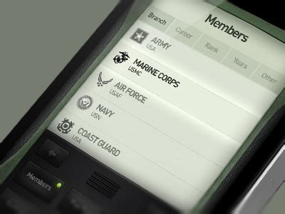 Mobile UI Design Military App By UI Dribbble