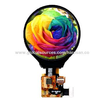 China Full Viewing Angle 1 3inch Round Shape TFT LCD Display For Smart