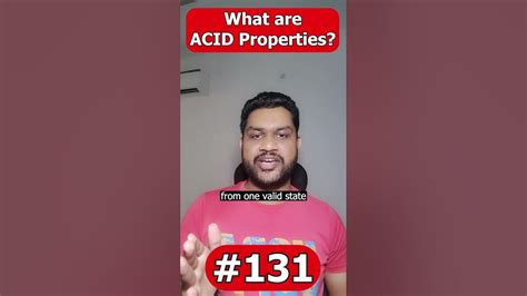 what are acid properties java interview interviewtips springboot