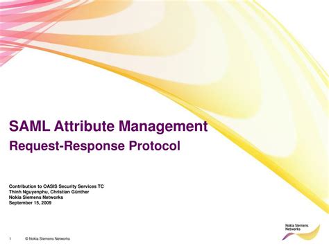 PPT SAML Attribute Management Request Response Protocol PowerPoint Presentation ID