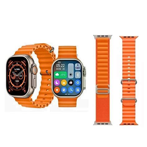 Jonh Variedades DROP Relógio Inteligente Smartwatch 45mm com 02 Pulseiras MicroWear W69 ULTRA