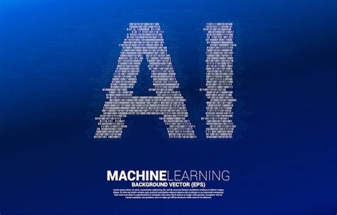 premium vector ai from one and zero binary code digit matrix style