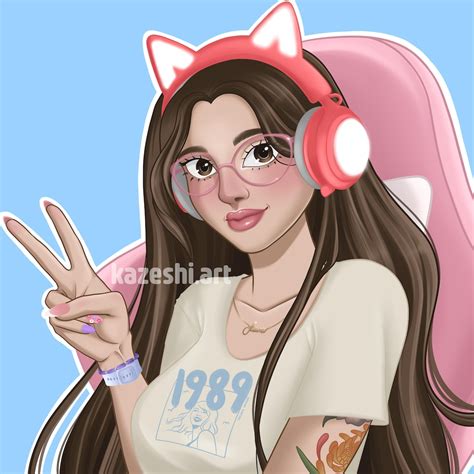 Custom Anime Avatar For Gaming Twitch Discord Youtube Cartoon