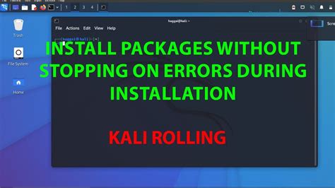 Linux Install Packages Without Stopping On Errors Youtube