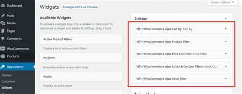 Woocommerce How To Enable Product Filters Ie Ajax Filters