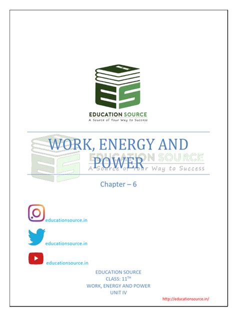 Notes Unit 4 Physics Class12 Work Energy And Power Pdf