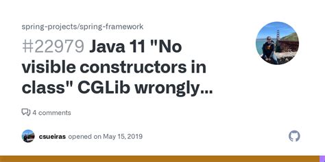 Java No Visible Constructors In Class CGLib Wrongly Used Works In Java Issue
