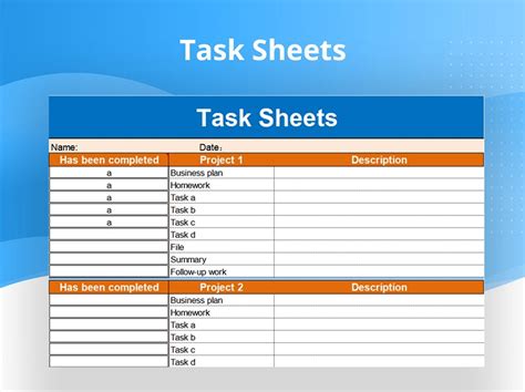 Project Activity List Template Excel