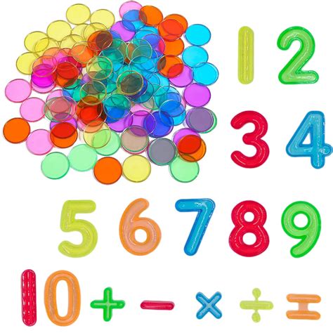 216 Pcs Counters Place Value Counters Plastic Counters Maths