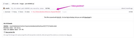 unsafe warning issue for poloclub diffusiondb · issue 882