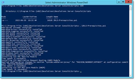 web server prerequisites devolutions documentation