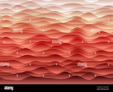 Abstract Curves Background Smooth Curves With Gradients In Red Colors Neat Vector Illustration