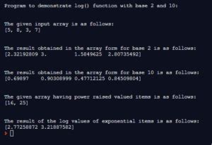 NumPy Log Working And Examples Of NumPy Log