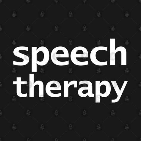 Speech Therapy Minimal Typography White Text Speech Therapy T Shirt Teepublic
