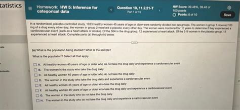 Solved Tatistics Homework Hw 5 Inference For Categorical