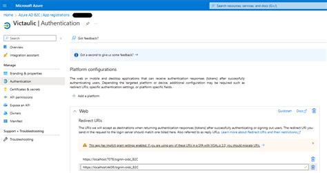 Azure B2c Returns To Different Redirect Uri Than Requested In