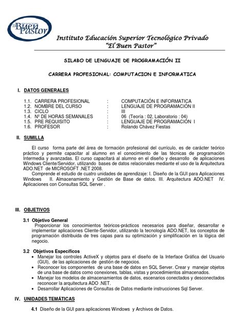 lenguaje de programacion ii pdf pdf active x data objects