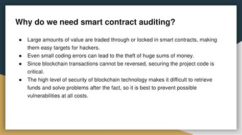 Ppt Smart Contract Security Audit Powerpoint Presentation Free Download Id 11705988