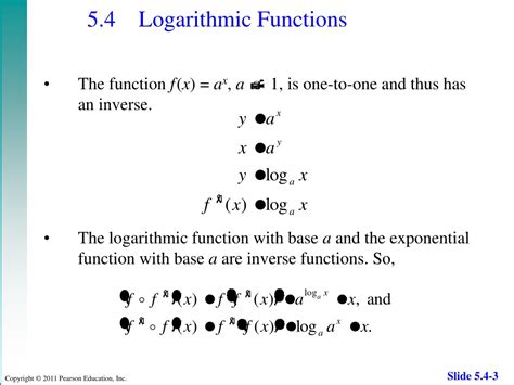 Ppt Exponential And Logarithmic Functions Graphs Inverses And Applications Powerpoint