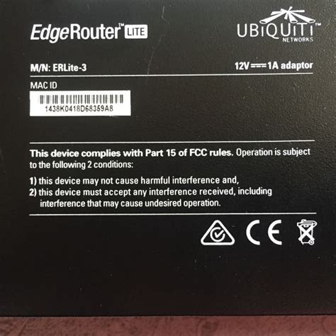 Firewall Ubiquiti EdgeRouter Lite Computers Tech Laptops Notebooks On Carousell