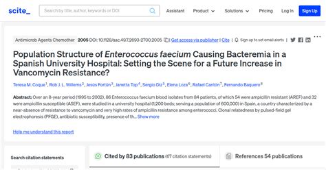 Population Structure Of Enterococcus Faecium Causing Bacteremia In A Spanish University Hospital
