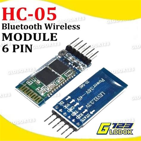 Jual Hc 05 Hc05 6 Pin Bluetooth Transceiver Modul Wireless Arduino Uno