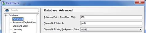 grassroots oracle sql developer preference favourites