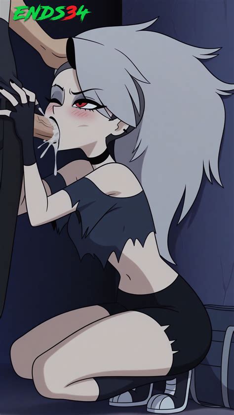 Rule 34 Blowjob Ends34 Female Goth Goth Girl Helluva Boss Human Loona