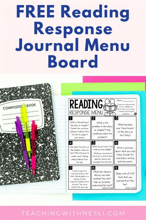 Free Reading Response Journal Prompts