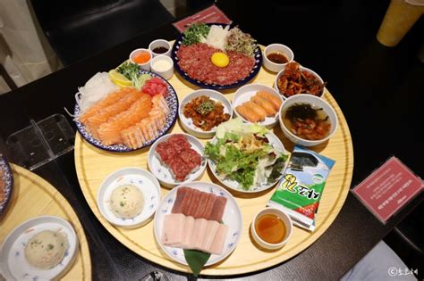 강남역 회식 장소 너무한 육회 연어 무한리필 대박 네이버 블로그