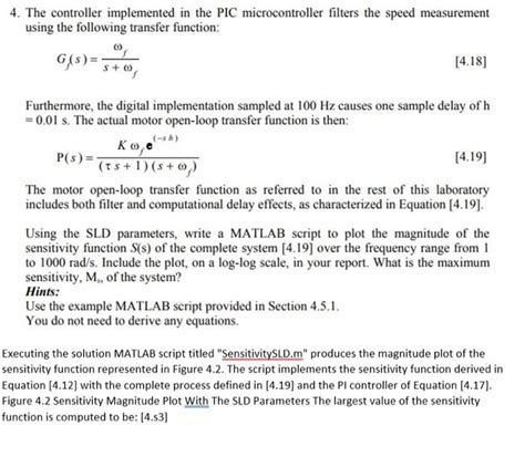 The Controller Implemented In The PIC Chegg